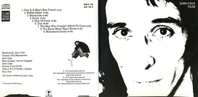 (Schurend Oeuvre 5) John Cale: Fear | globalinfo.nl